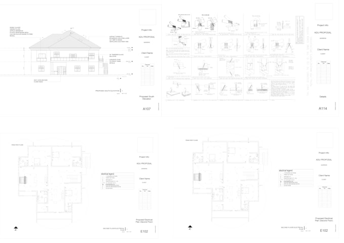 Residential renovation construction drawings for city permit by ...