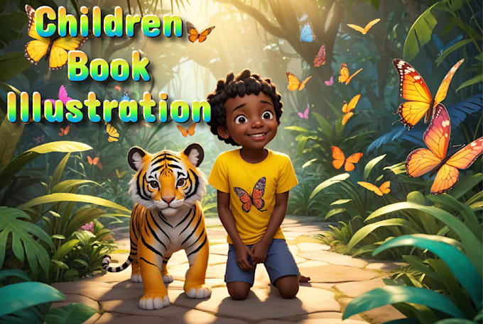 Design children story book illustration children book illustration and ...
