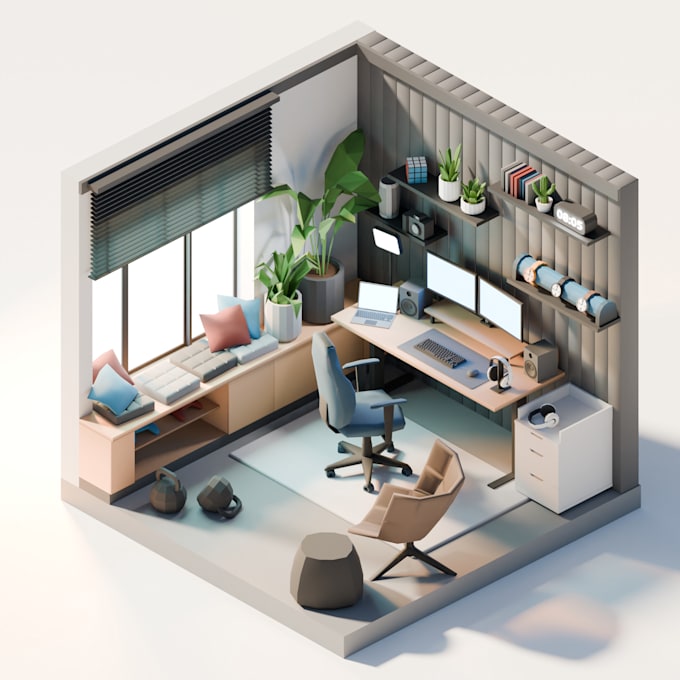 Create 3d illustration, render images, scenes for your needs by Revi_3d | Fiverr