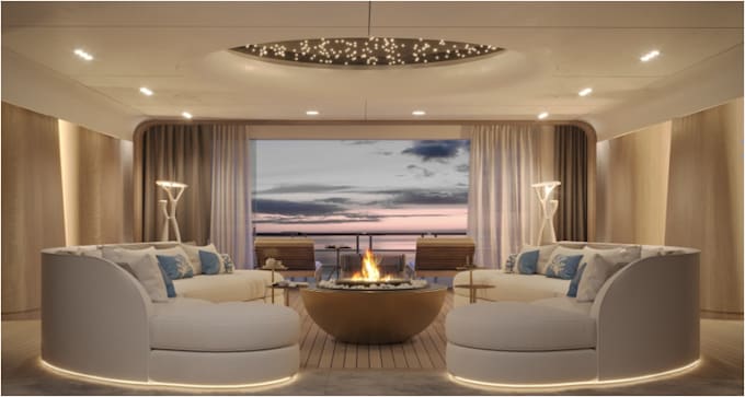 Create 3d boat animation, yacht animation, yacht design with luxury ...