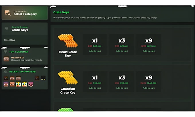 Create a tebex store for your minecraft server by Daivikchawla | Fiverr