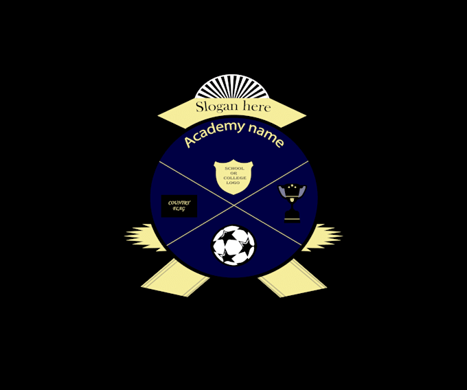 Make football team logo for school, academy, college by Romelsharif1214 ...