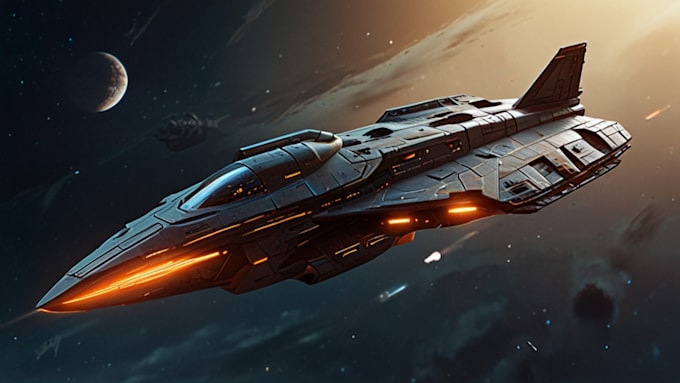 Draw spaceship concept art or design a starship or scifi by Utopiama ...