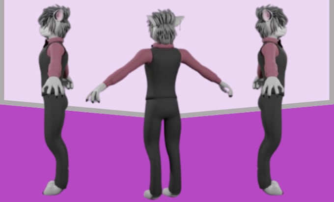 Create custom vrchat avatar, furry model, vr avatar, vtuber model in ...