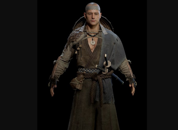 War game model,shooting game,aaa character, uv map,game asset,ue5 ...