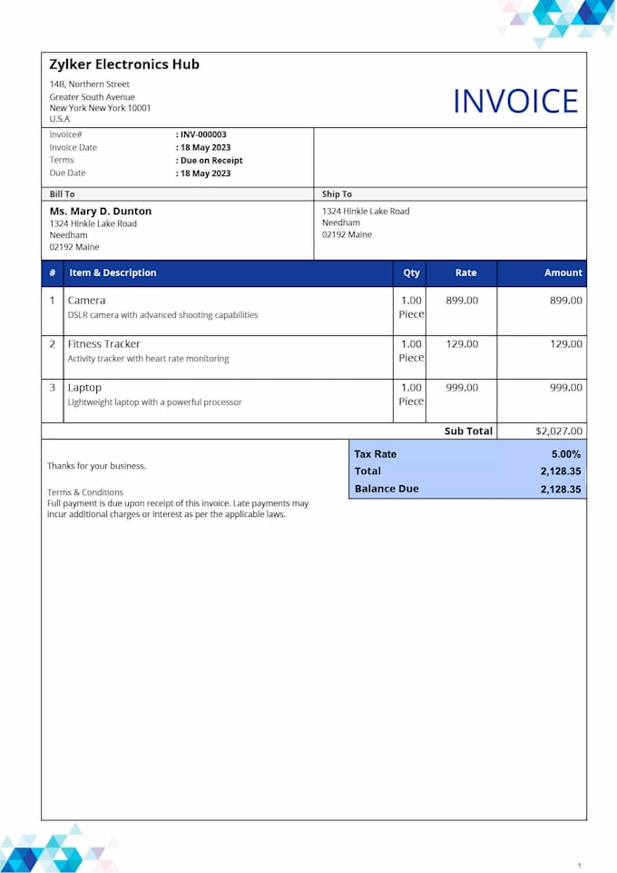 Designing automated invoices in microsoft excel by Zahranulhaq | Fiverr