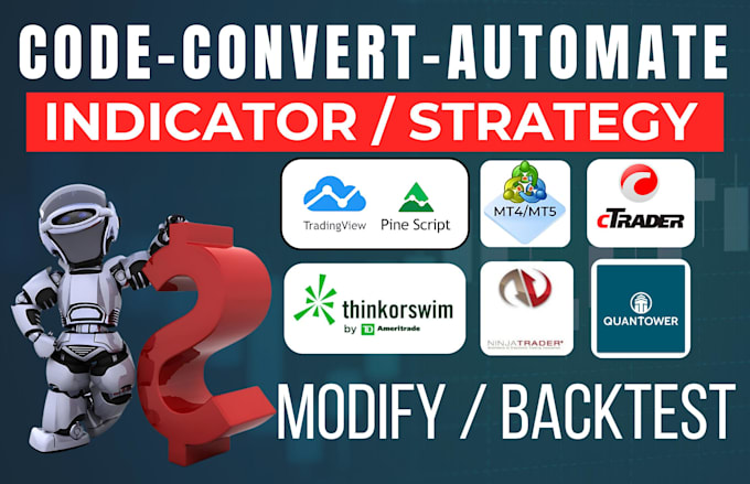 Code and convert tradingview pinescript to ninjatrader, mt4, mt5, nt8 ...