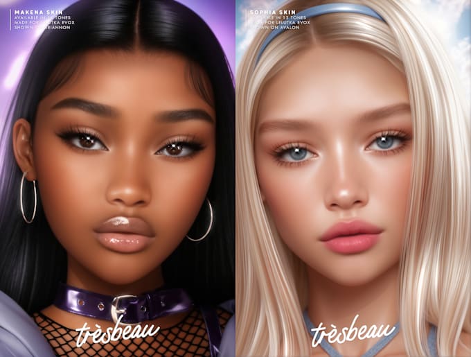 Transform your second life skin with expert edits by Lorygrau | Fiverr