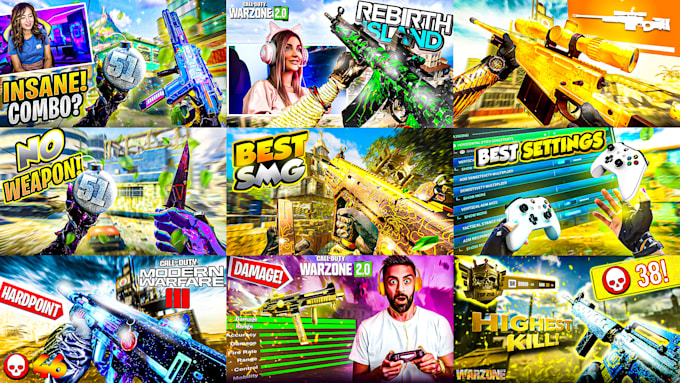 Create unique warzone 2 or mw3 youtube gaming thumbnail by Numan3233 ...