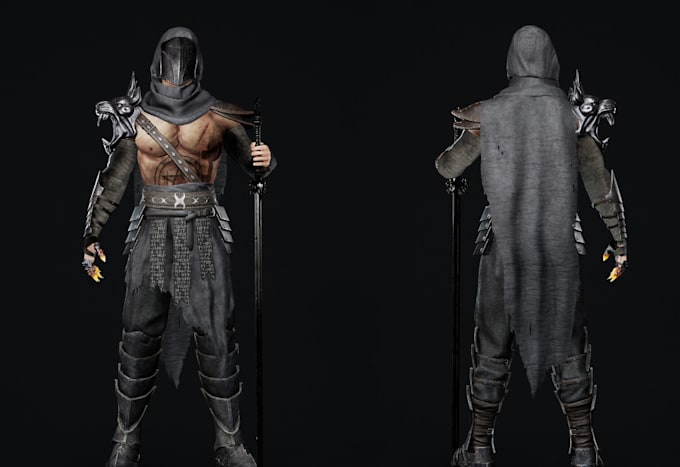 2d to 3d model, dayz model, modular, stylized model control rig ...