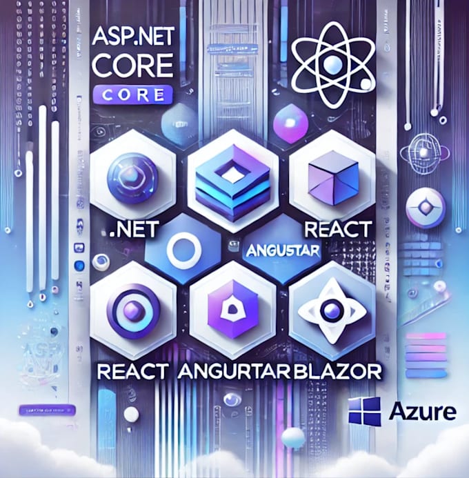 Develop aspnet core web apps with react angular blazor azure by Emashiq | Fiverr