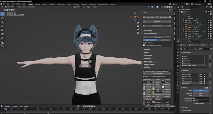 Make vrchat avatars from your oc by Laurryyyy | Fiverr