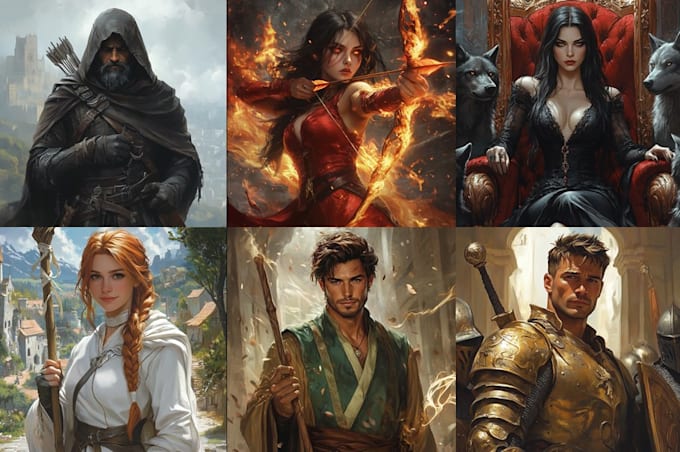 Create fantasy characters for your game, dnd campaign or book with ...
