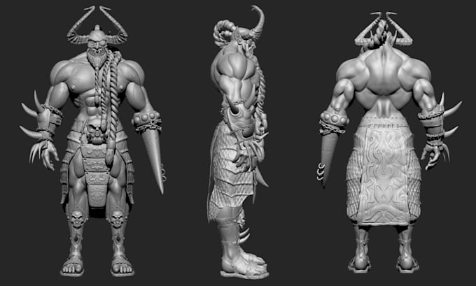 Sculpt 3d miniature model 3d figurine 40k warhammer dnd tabletop for 3d ...