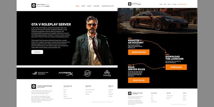 Develop a custom functional website for your fivem server by Braveskala ...
