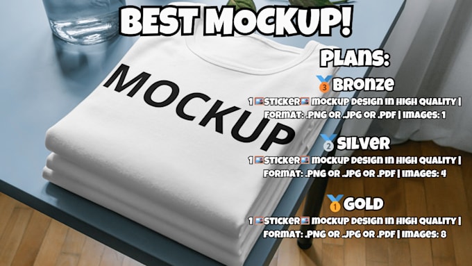 Design realistic 3d sticker mockup by Sparklyfrog2060 | Fiverr