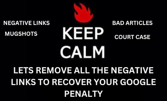 Identify and remove negative link, bad articles, bad news, mugshot from ...