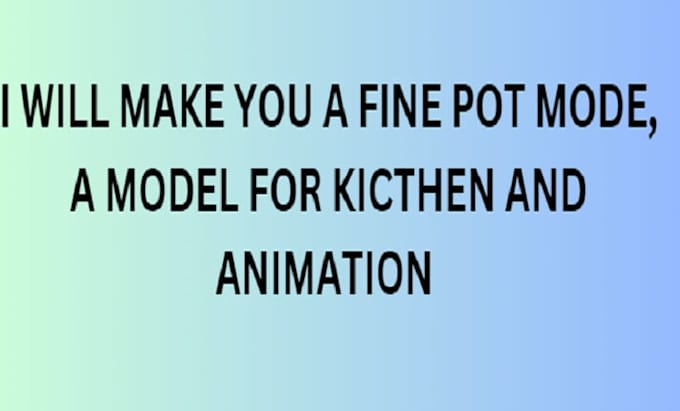 Do pot modeling, fine pot model for you by Olamilekanmodel | Fiverr
