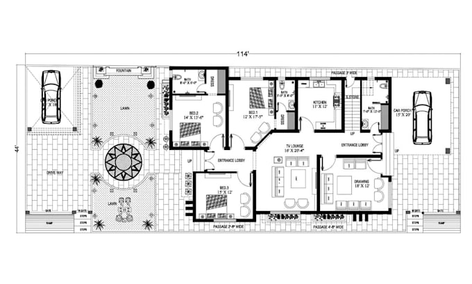 Draft professional 2d floor plans for real estate in autocad by ...