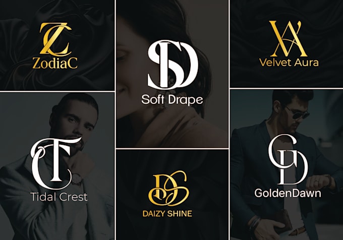 Design luxury minimalist monogram initial letter fashion clothing brand ...
