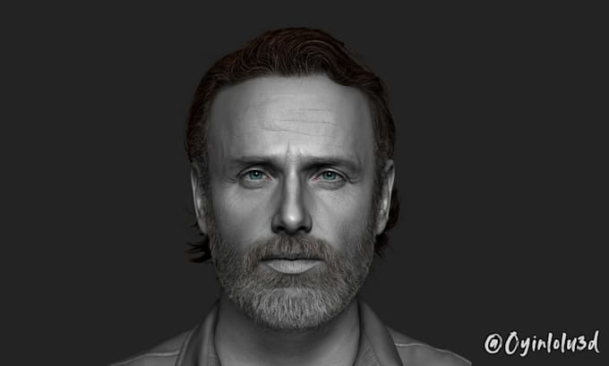 Sculpt 3d head 3d bust 3d face portrait 3d head bust 3d face model by ...