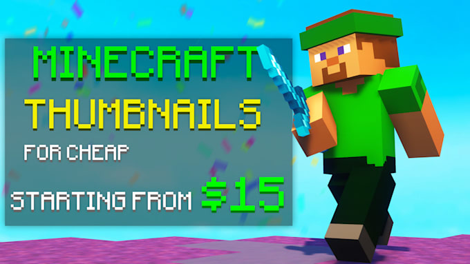 Make you the best minecraft thumbnails by Unwarmed | Fiverr