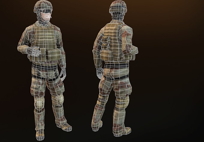 Accurate polycount 3d game character, ue5 control rig, 3d game asset ...