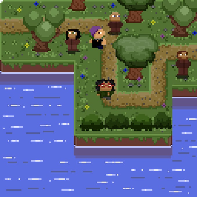 Create custom 2d pixel art tilemaps for games by Faronorthgames | Fiverr