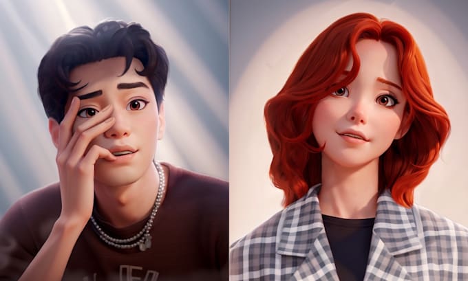Draw your illustration in my disney pixar style by Elioxart | Fiverr