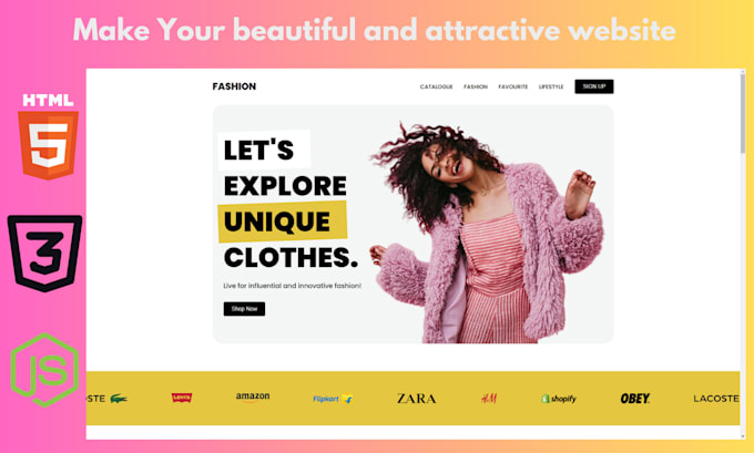 Build interactive responsive websites with html,css, javascript by ...