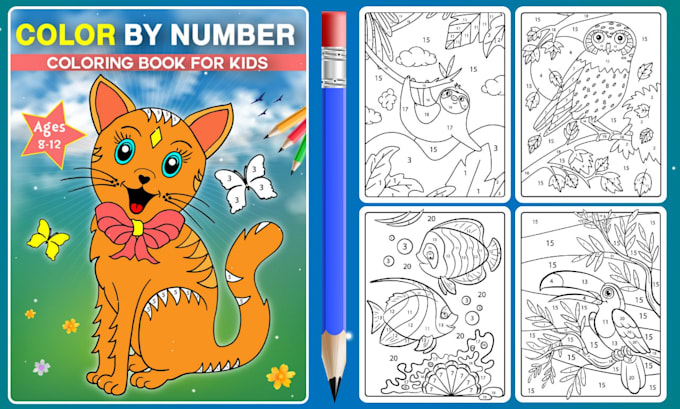 Create custom color by number pages for kids by Ratonmali24 | Fiverr