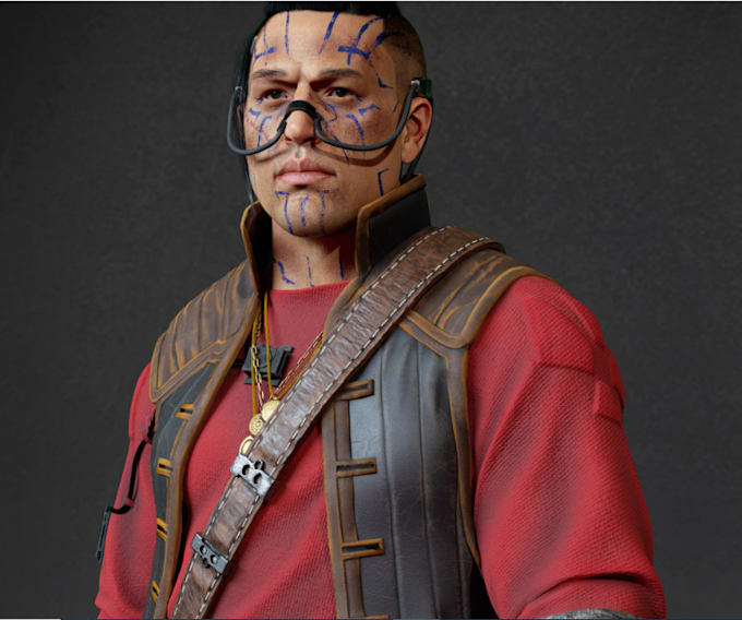 Vrm model file character,animaze avatar 3d model, props, assets for ...