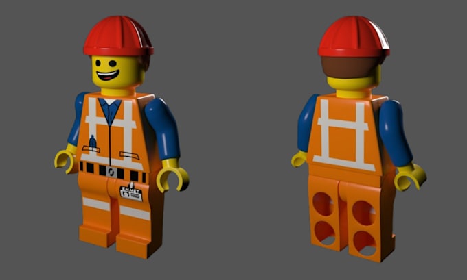 Design a custom full 3d lego model, lego minifigures, 3d model, lego ...