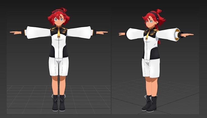 Create 3d vrchat model, vtuber vrchat, furry avatar, fursona, nsfw, 3d ...