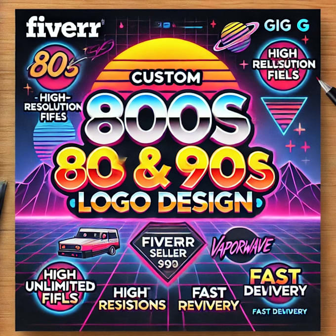Design a bold 80s or 90s retro logo with a vintage touch by Madiha ...