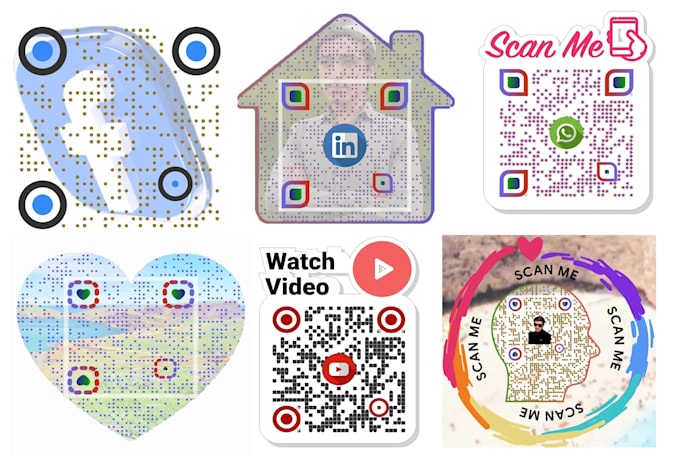 Create 20 custom qr codes or barcodes for your business with logo by ...