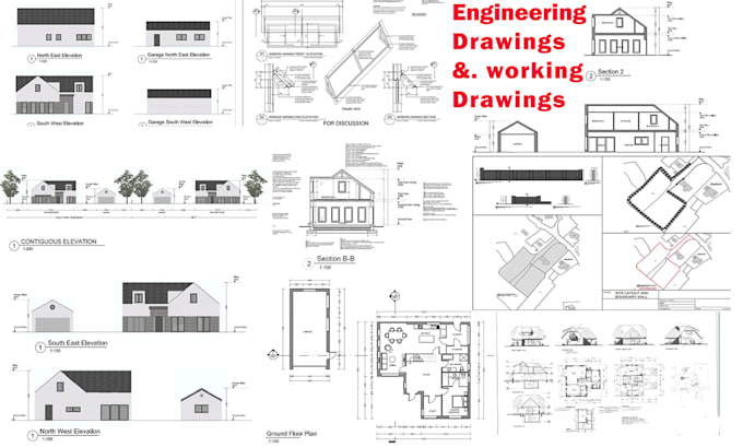 Make floor plan for real estate or working of engineering drawings by ...