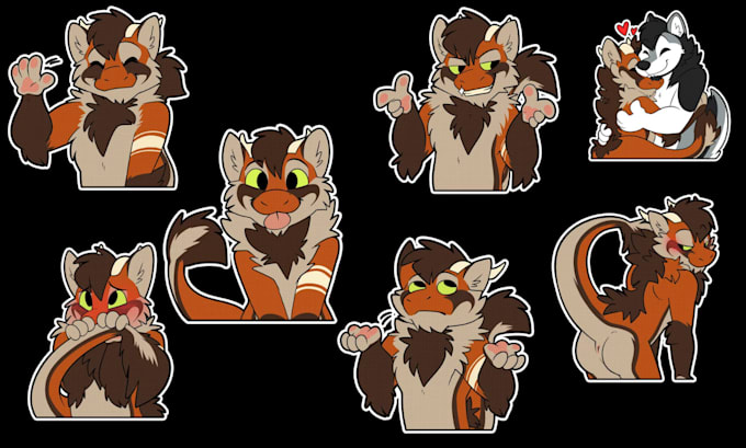 Draw nsfw sticker, furry telegram stickers, animated sticker for crypto ...