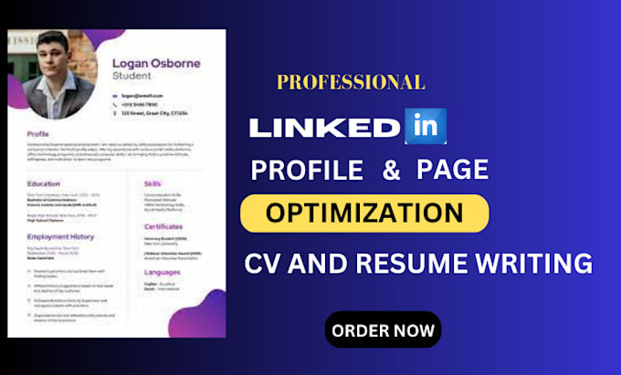 Write a professional resume, cv, cover letter and setup your linkedin ...