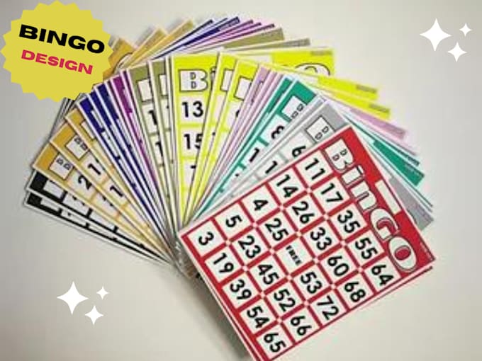 Customized unique bingo card game, printable bingo card and bingo ...
