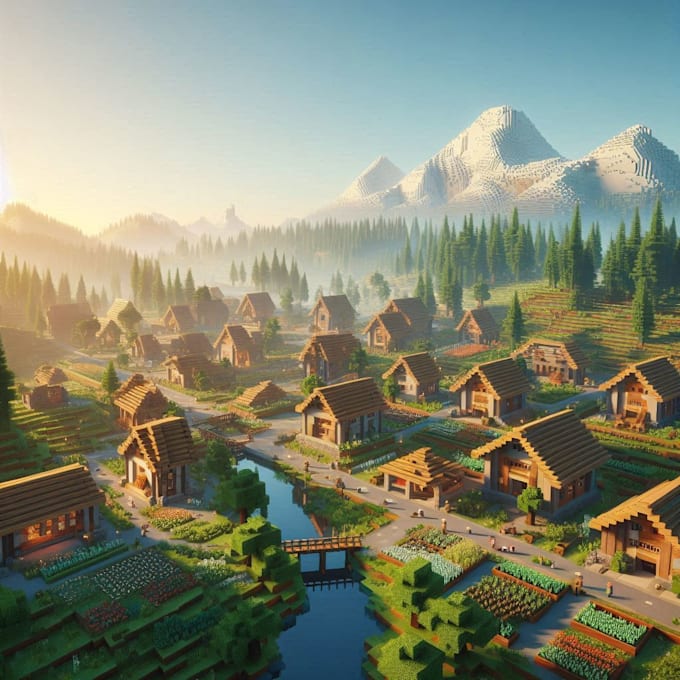 Build a custom minecraft city for you by Bothor1848 | Fiverr