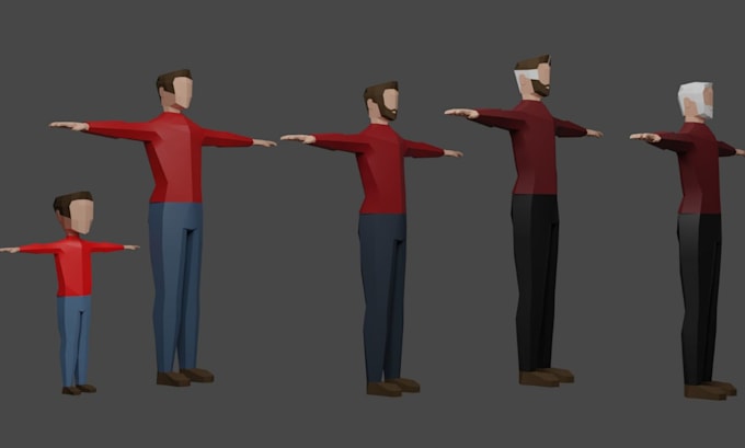 Create a low poly 3d model ps1 character n64 retro style model for your game by Ayomide_atanda ...