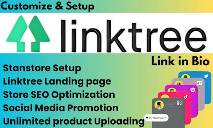 Setup stan store, gumroad, linktree bio link to build your brand awareness by Luthox_s | Fiverr