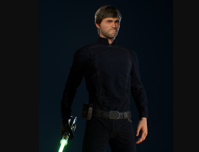 Craft human 3d model, unreal character, rig for wd,cosplay model, 3d ...