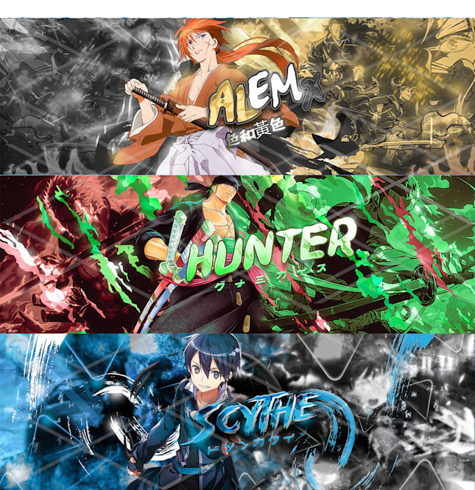 Create the best anime banners in a variety of styles by Archer_ps | Fiverr
