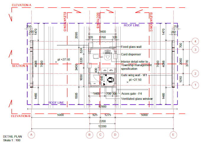 Draw, redraw 2d architectural floor plan, blueprint autocad by ...