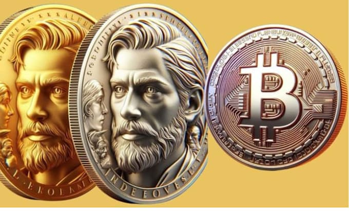 3d bas relief cnc design 3d cad model 3d crypto coin model for 3d ...