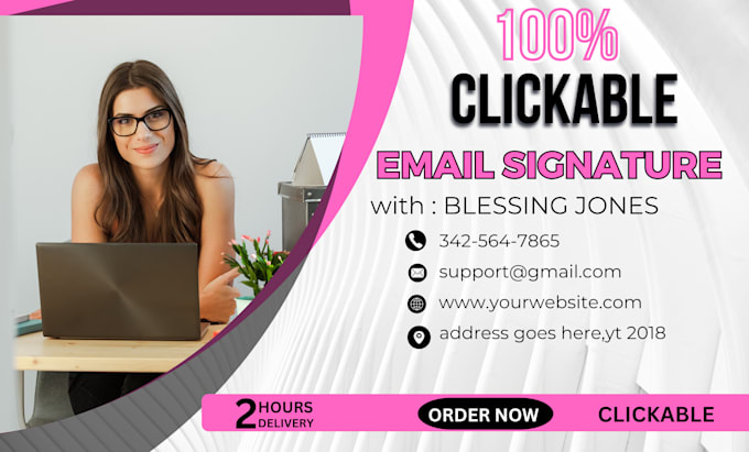 Custom logo animated gif email signatures and mp4 for brand by ...