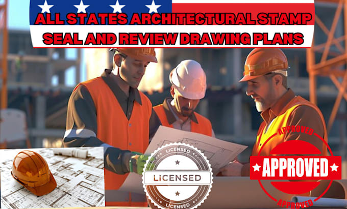 License architect stamp sign seal review all states architectural ...