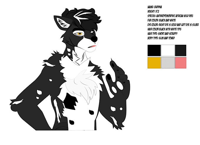 Draw your fursona character illustration for you in 24 hours by Jubaer ...